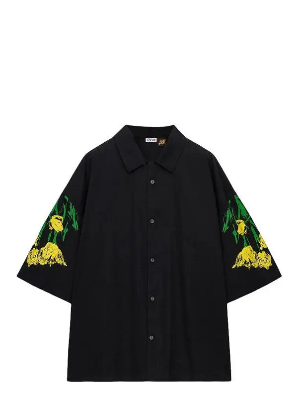 Loewe X Paula's Ibiza Tulip Short-sleeve Shirt - Black