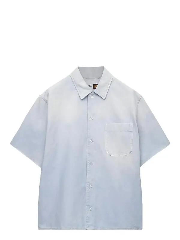 Loewe X Paula's Ibiza Monogram Short-sleeve Shirt - Sky Blue