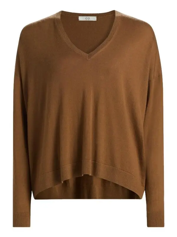 Co Cashmere V-neck Sweater - Ginger