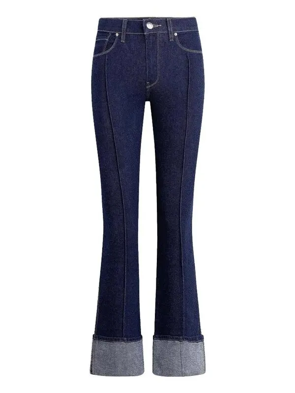 Hudson Jeans Barbara High-rise Pintucked Boot Crop Jeans - Rinse