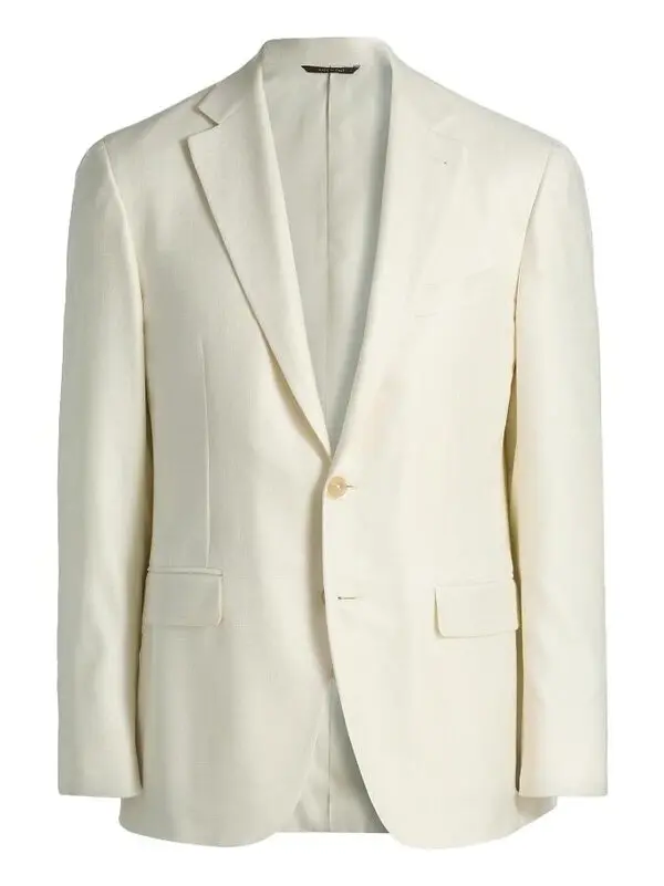 Canali Kei Silk-cashmere Sport Coat - White