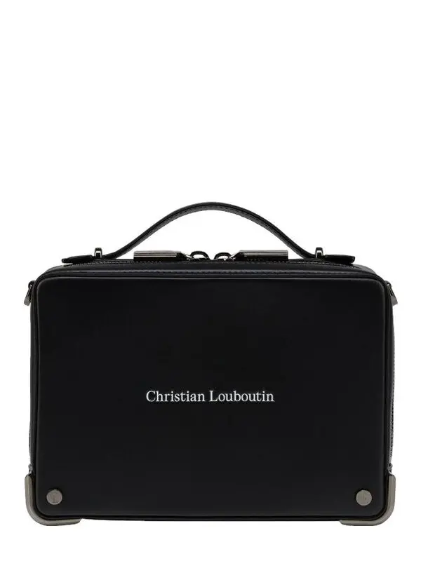 CHRISTIAN LOUBOUTIN Tactical Small Leather Briefcase - Black