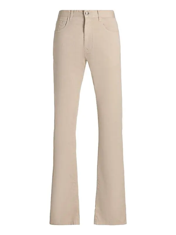 Canali Stretch-cotton 5-pocket Pants - Tan
