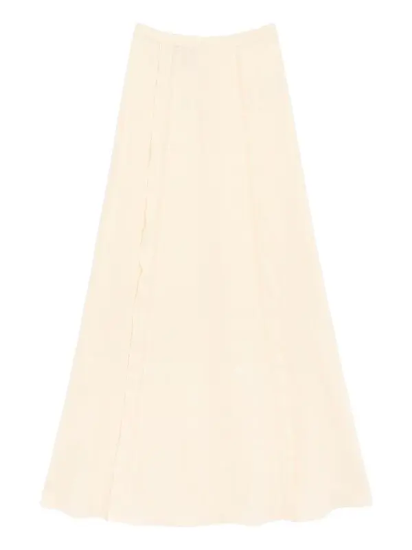 Valentino Garavani Couture Linen Skirt - Vanilla