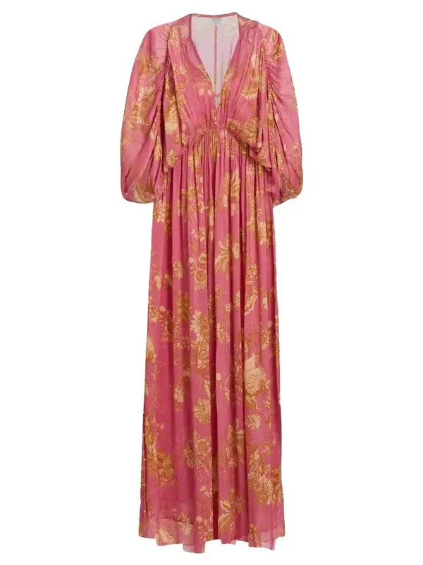Hemant & Nandita Floral A-line Caftan Maxi Dress - Multi