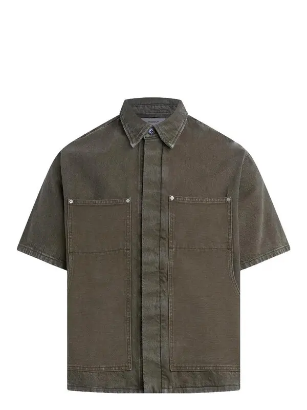 Hudson Jeans Carpenter Denim Short-sleeve Shirt - Hillside
