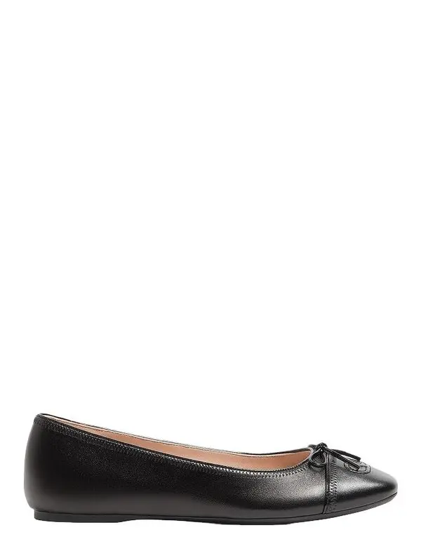 Valentino Garavani Vlogo Signature In Nappa 05mm Ballerinas - Black