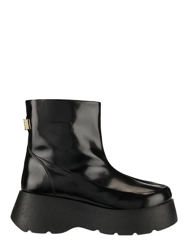 GANNI Kat Platform Ankle Boots - Black