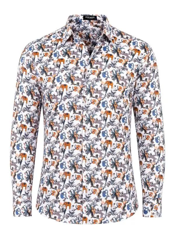 MACEOO Fibonacci Woven Shirt - Multicolor