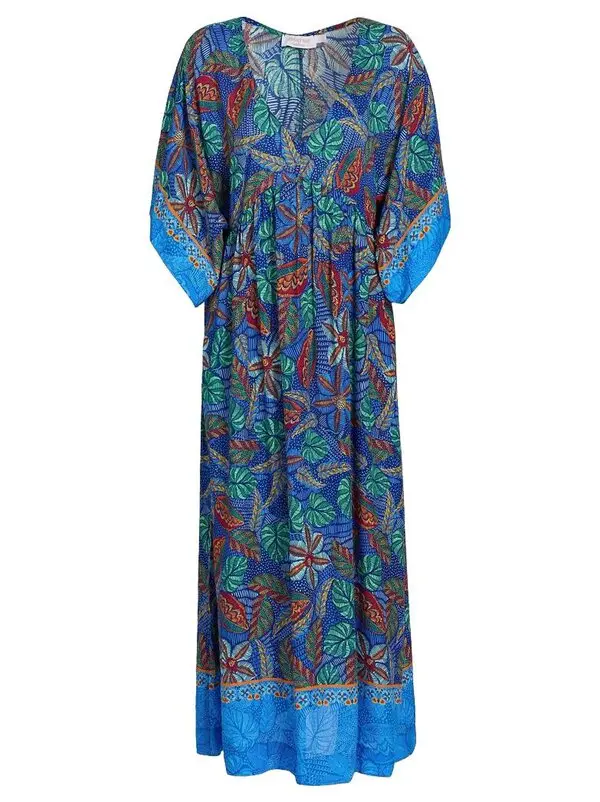 Johnny Was Printed Caftan Maxi Dress - Maris