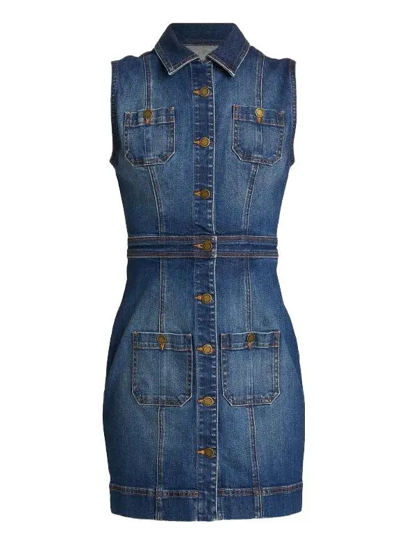 Ramy Brook Katalina Denim Minidress - Medium Wash