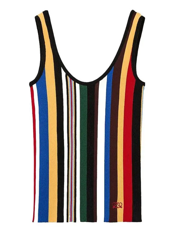 Loewe Striped Scoopneck Tank - Red Multi