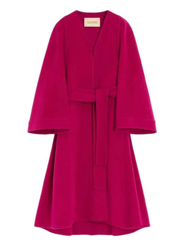Valentino Garavani Soft Drap Coat - Raspberry
