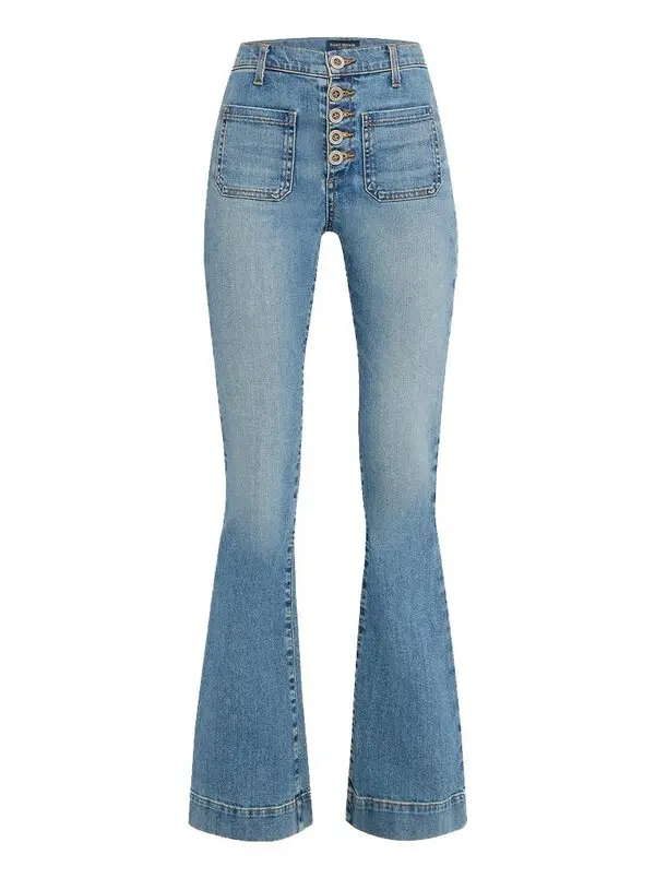 Ramy Brook Cindy High-rise Flare Jeans - Blue