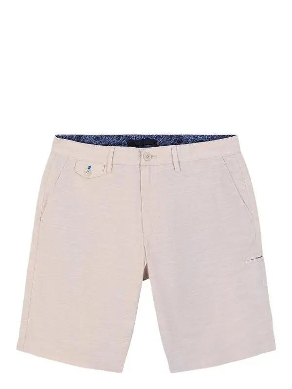 Robert Graham Dixton Cotton-linen Shorts - Sand