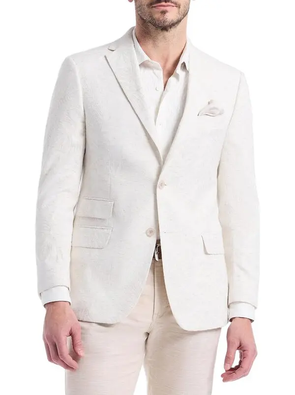 Robert Graham Shawfield Woven Sport Coat - Cream