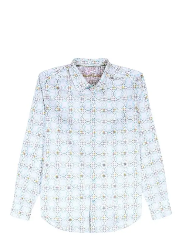 Robert Graham Runnymede Geometric Stretch-cotton Shirt - Multi
