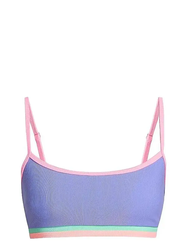 Beach Riot Val Bralette Bikini Top - Sherbert Shores