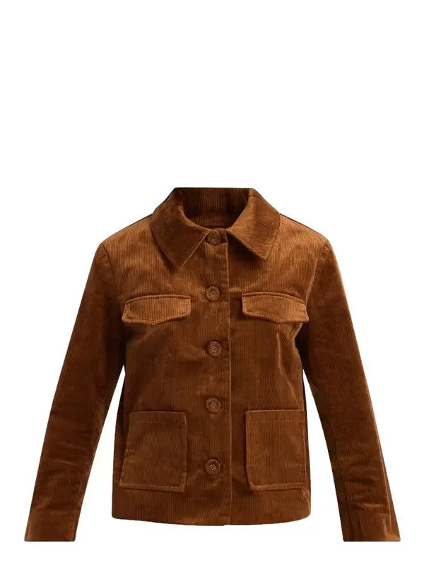 GANNI The Corduroy Blazer - Tortoise Shell