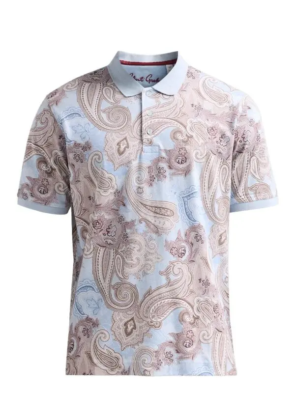 Robert Graham Creswell Paisley Cotton Polo Shirt - Multi