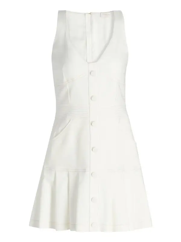 Ramy Brook Olana Drop-waist Minidress - Ivory