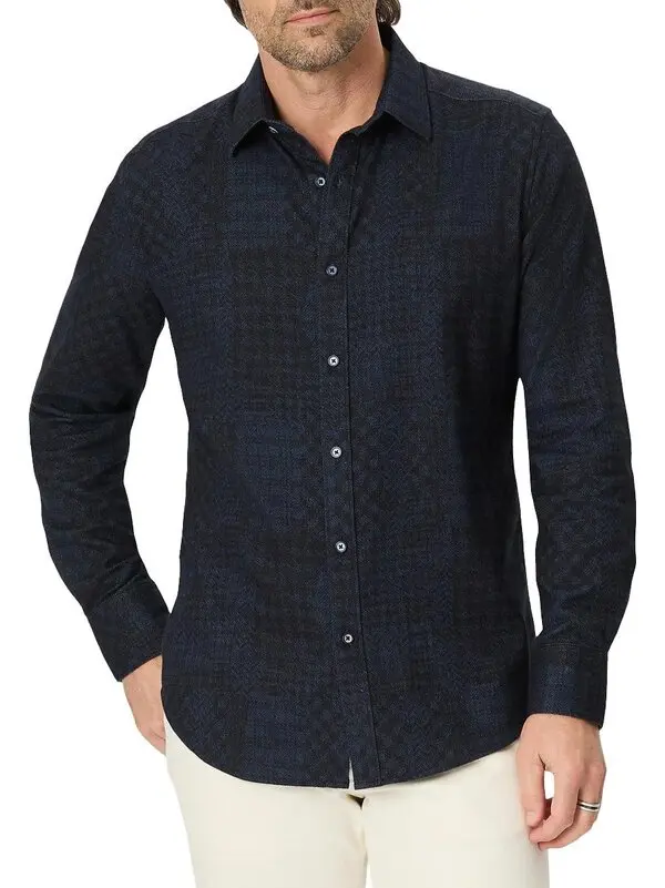 Robert Graham Lawerence Plaid Woven Shirt - Navy