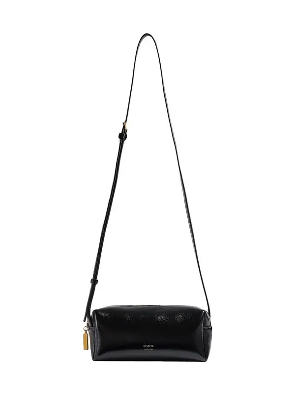 Khaite Mini Kye Leather Crossbody Bag - Black