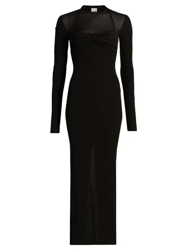 Nanushka Artemiz Bodycon Midi-dress - Anthracite