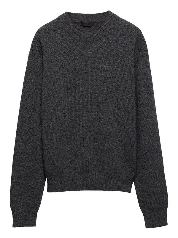 Prada Re-cashmere Crewneck Sweater - Grey