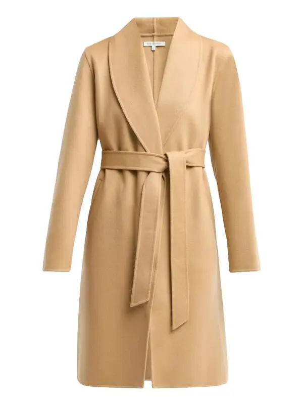 Sofia Cashmere Double-face Wool-cashmere Wrap Coat - Camel