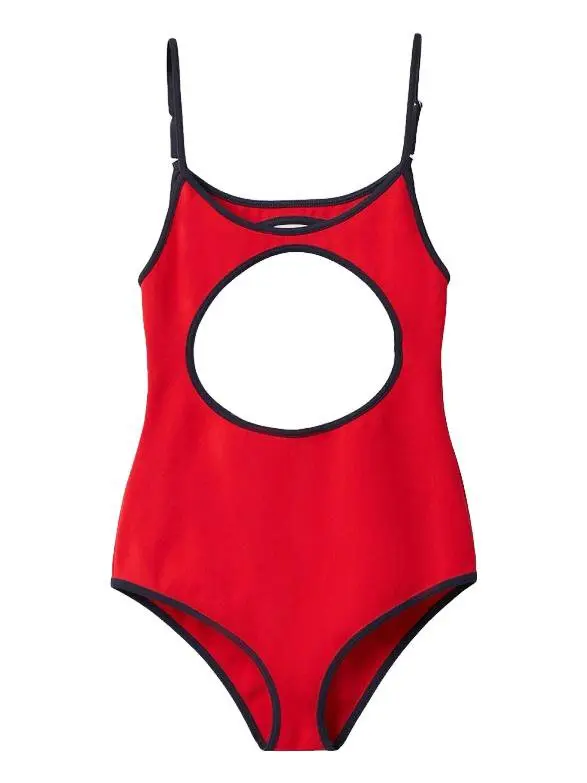 Miu Miu Technical Knit Swimsuit - Red