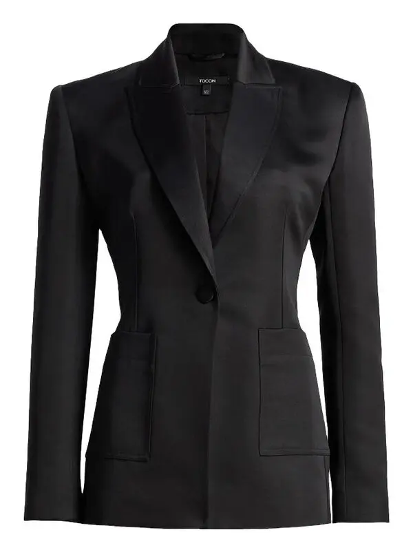 TOCCIN Preston Tuxedo Blazer - Jet