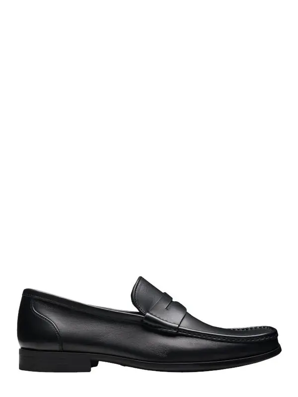 Magnanni Gentry Leather Penny Loafers - Black