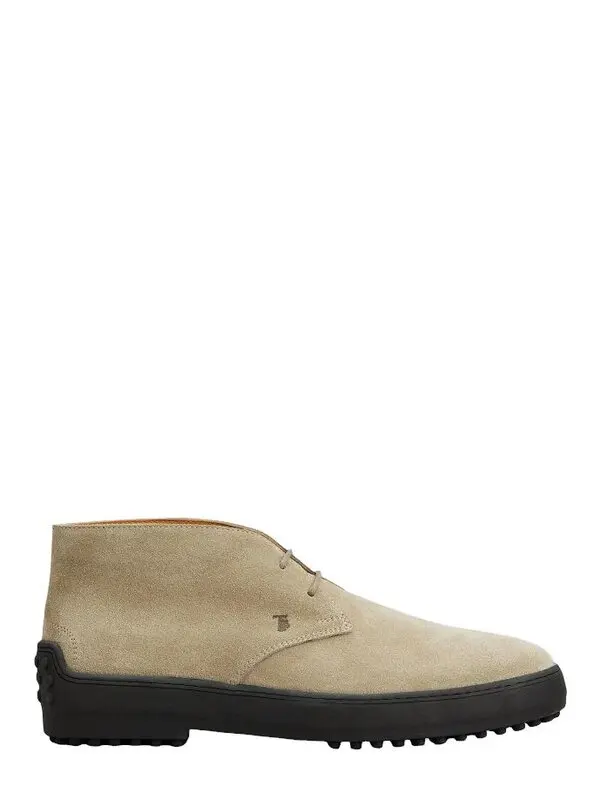 TOD'S Gommino Suede Desert Ankle Boots - Torba