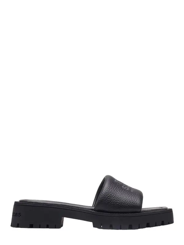 Marc Jacobs The Slide Leather Sandals - Black