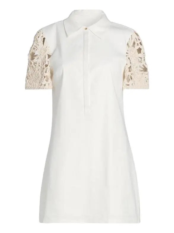 Ramy Brook Celine Linen-blend Minidress - Ivory