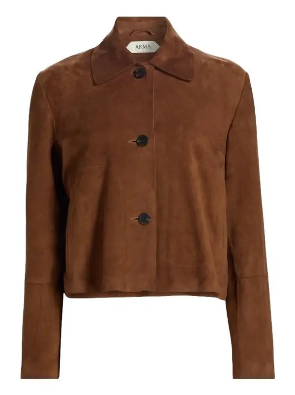 ARMA Emy Suede Jacket - Saddle