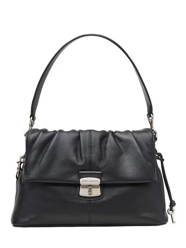 Marc Jacobs The Cristina Messenger Leather Shoulder Bag - Black