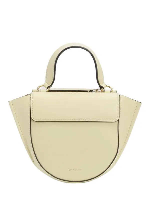 WANDLER Hortensia Leather Crossbody Bag - Eggshell