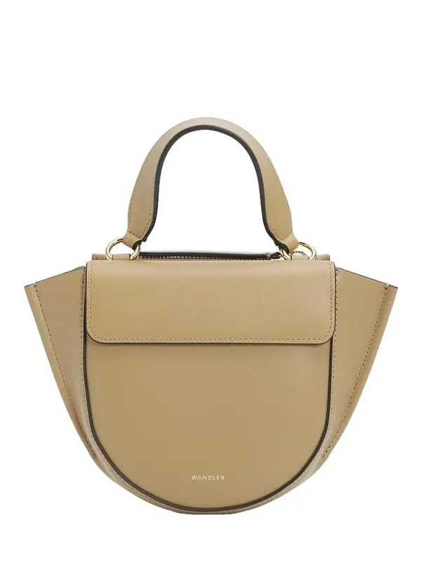 WANDLER Hortensia Leather Crossbody Bag - Gingerbread