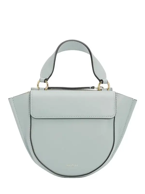 WANDLER Hortensia Leather Crossbody Bag - Ice