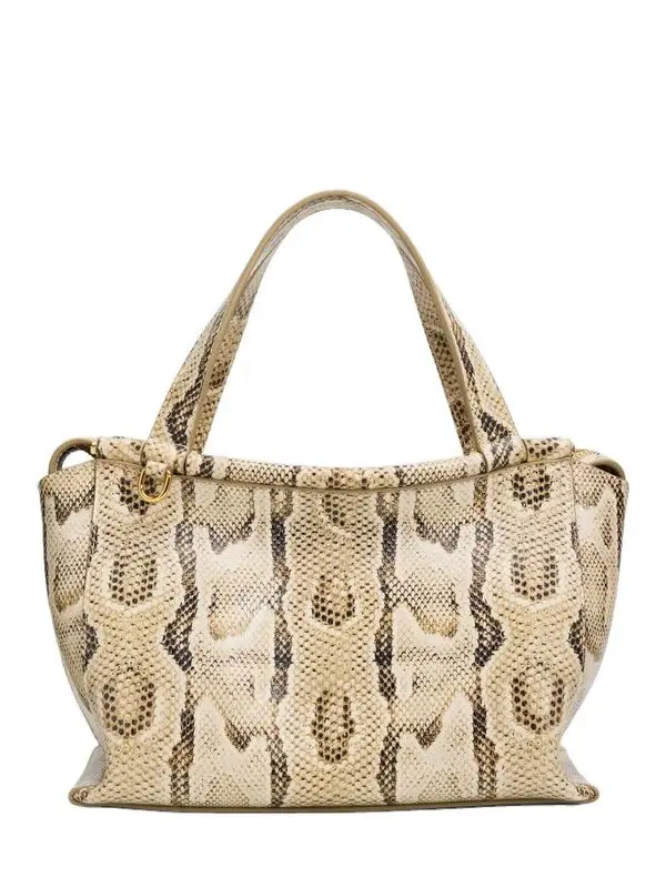 WANDLER Ida Snake-print Leather Crossbody Bag - Island Python