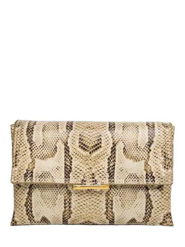 WANDLER Ida Trio Snakeskin-print Leather Crossbody Bag - Island Python