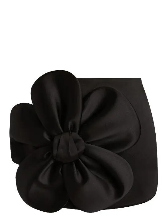 Marc Jacobs Daisy Satin Circle Miniskirt - Black