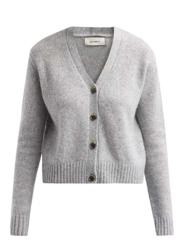 LISA YANG Marionette Cashmere-silk Regular-fit Cardigan - Cloudy