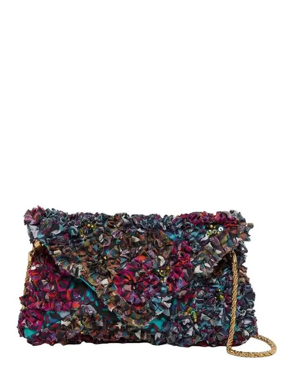 Dries Van Noten Small Embellished Envelope Bag - Multi