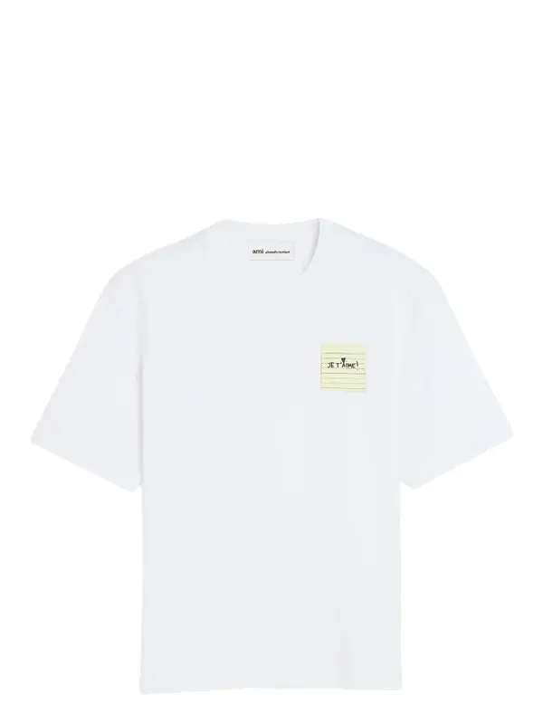 AMI Paris Je T'aime Cotton T-shirt - Blanc