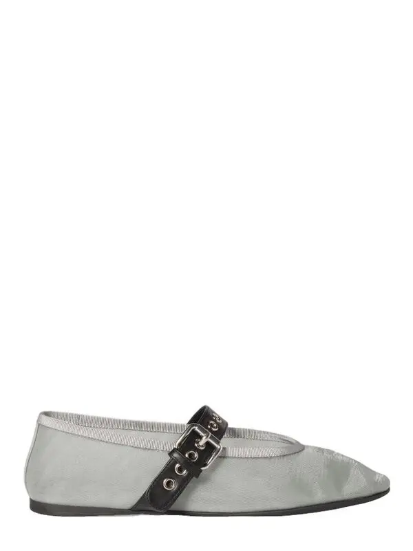 Miu Miu Mesh Fabric Ballerinas - Grey