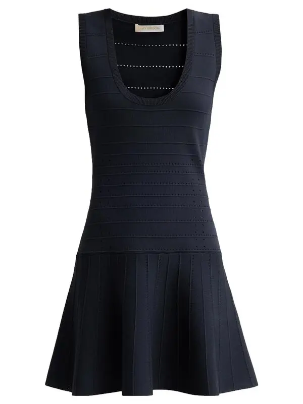 Ramy Brook Anika Drop-waist Mini Dress - Black