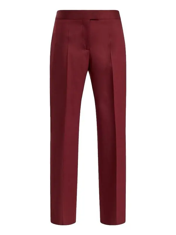 Altuzarra Todd Stretch Wool Trousers - Maroon
